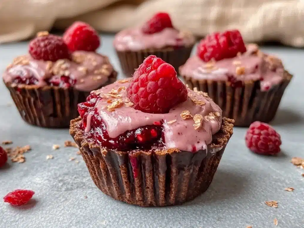 No-Bake Raspberry Mousse Cups : Easy Dessert