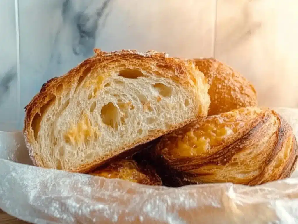Sourdough Croissant Bread : A Buttery Bread